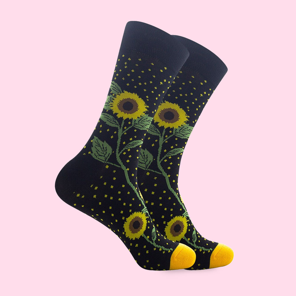 Black Sunflower Socks – SOCK INFUSIONS